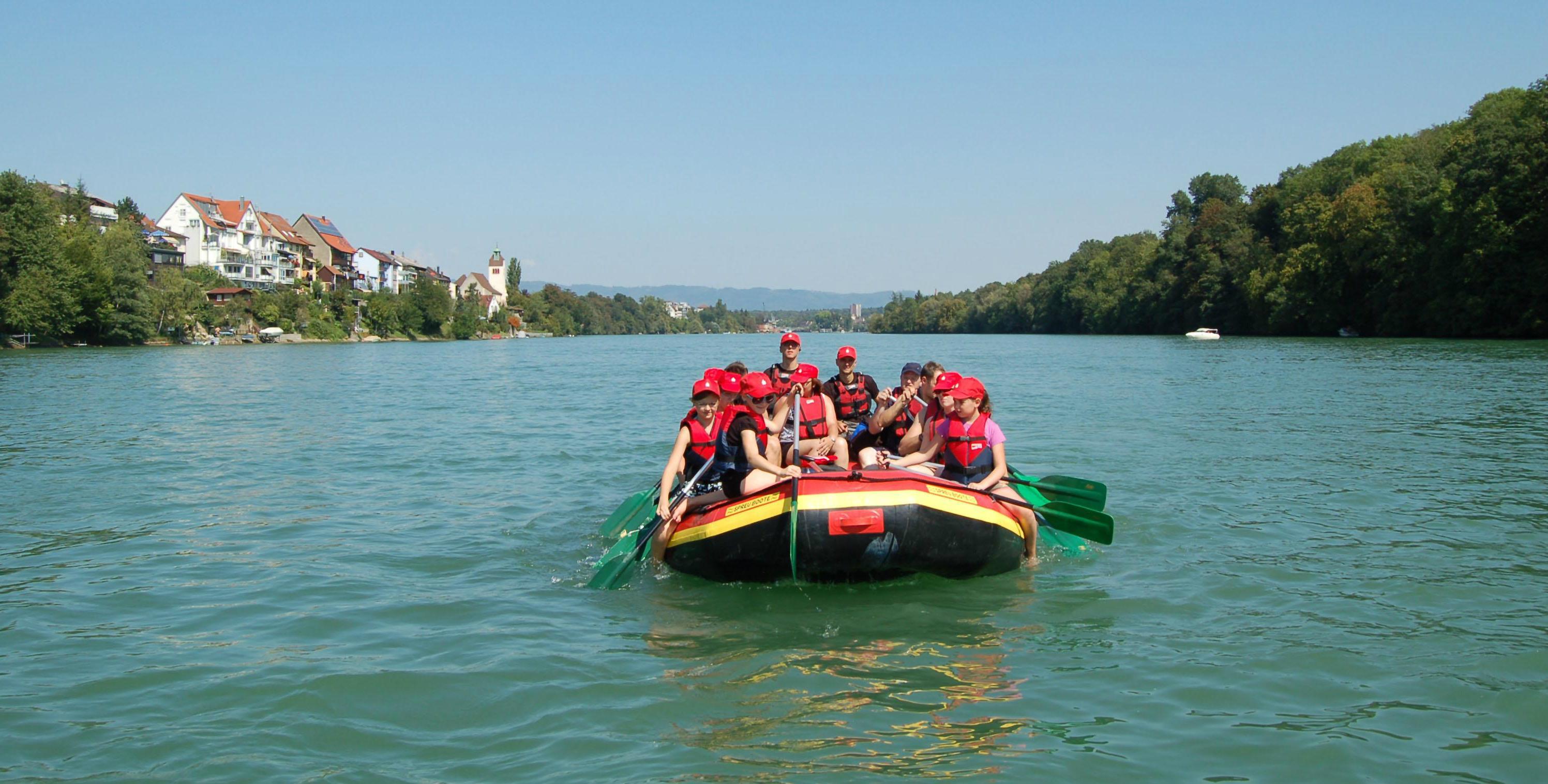 Rafting through Basel - Rhine from 35 € - CheckYeti