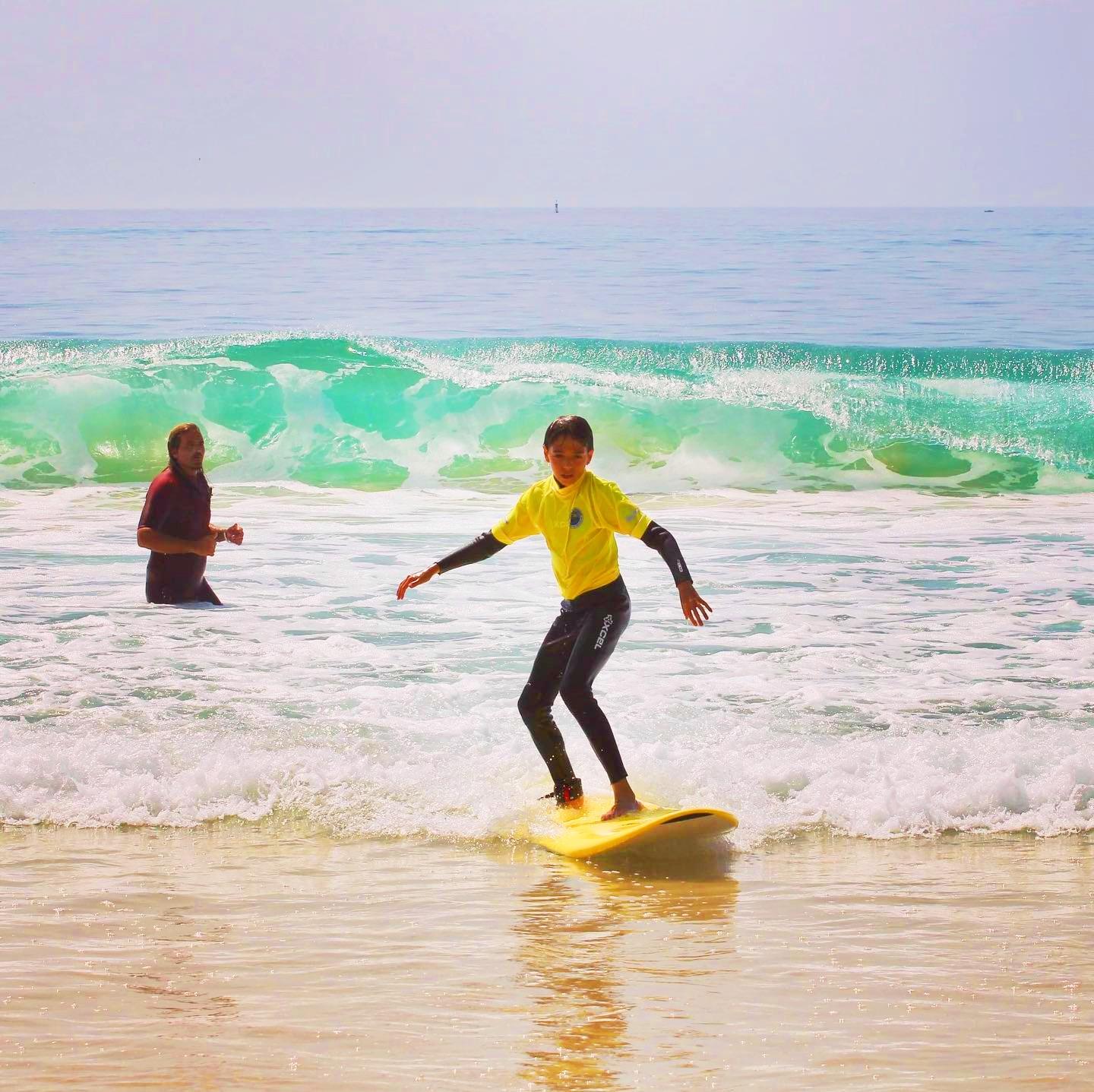 Private Surfing Lessons (from 5 y.) on Salie Beach | Pyla Surf School