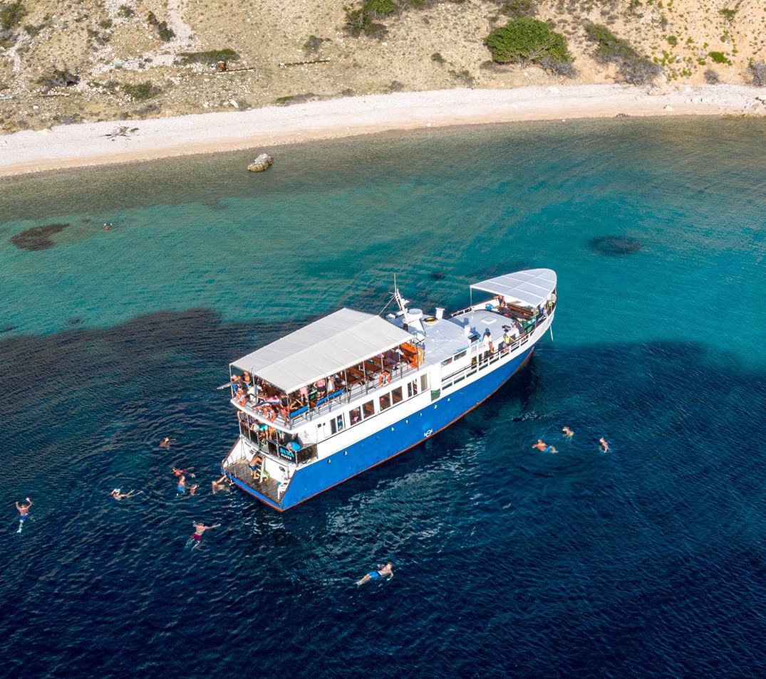 4 Island Boat Trip from Baška to Grgur, Rab, Goli & Prvić from 32 ...