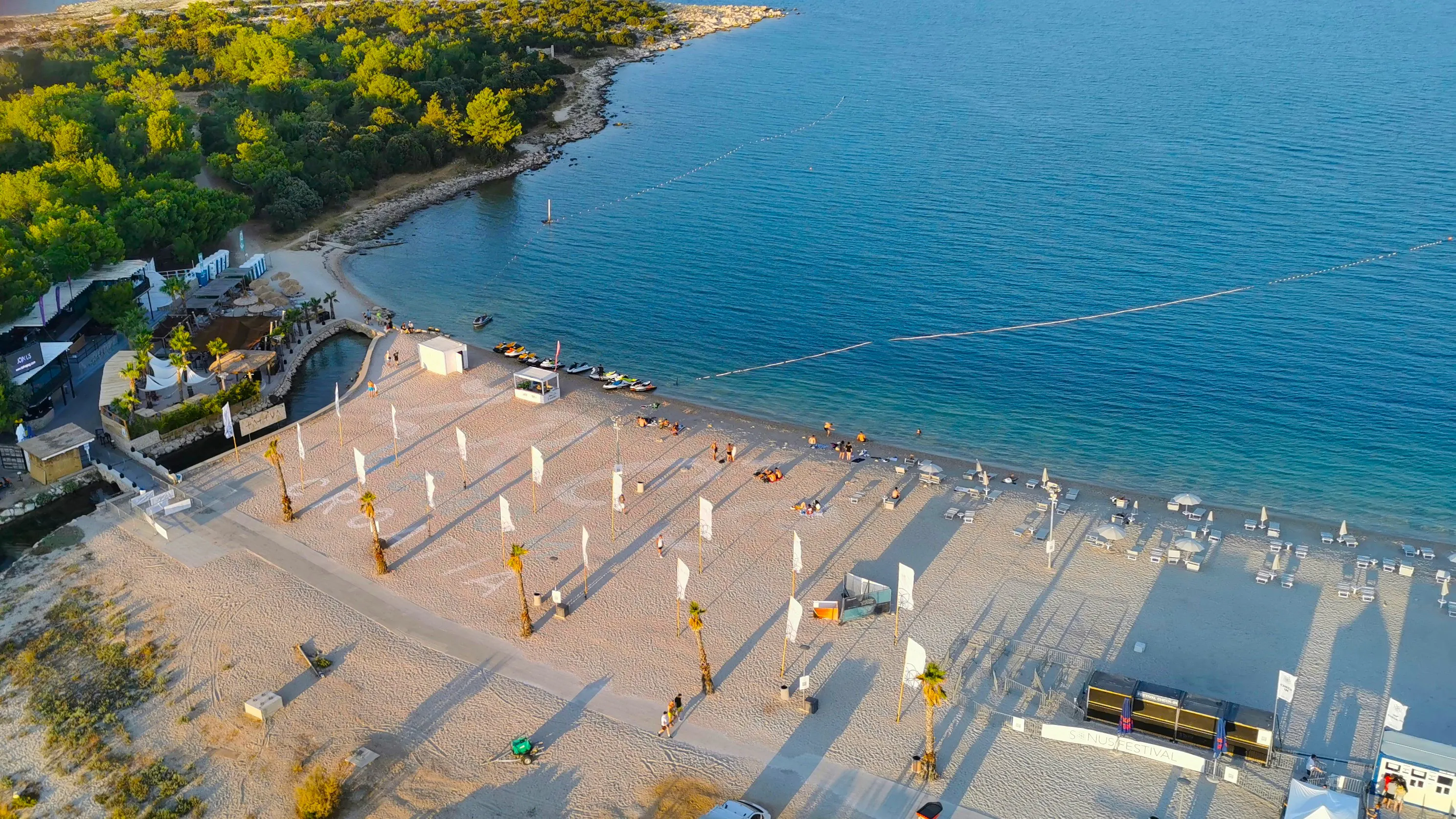 Panorama view from Platform in Novalja Zrće Beach from 29 € - CheckYeti